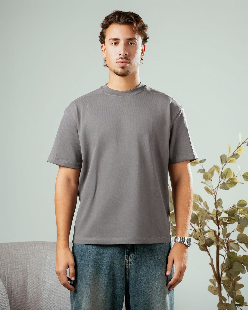 Basic Gray Tshirt – Mzaco-eg