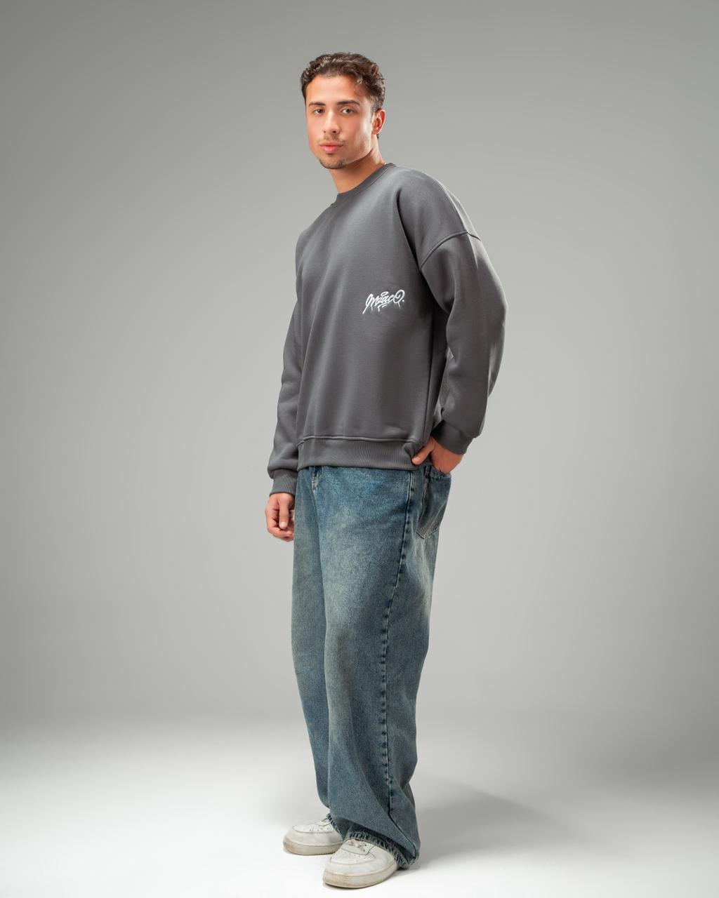 Basic Crewneck “Grey” – Mzaco-eg