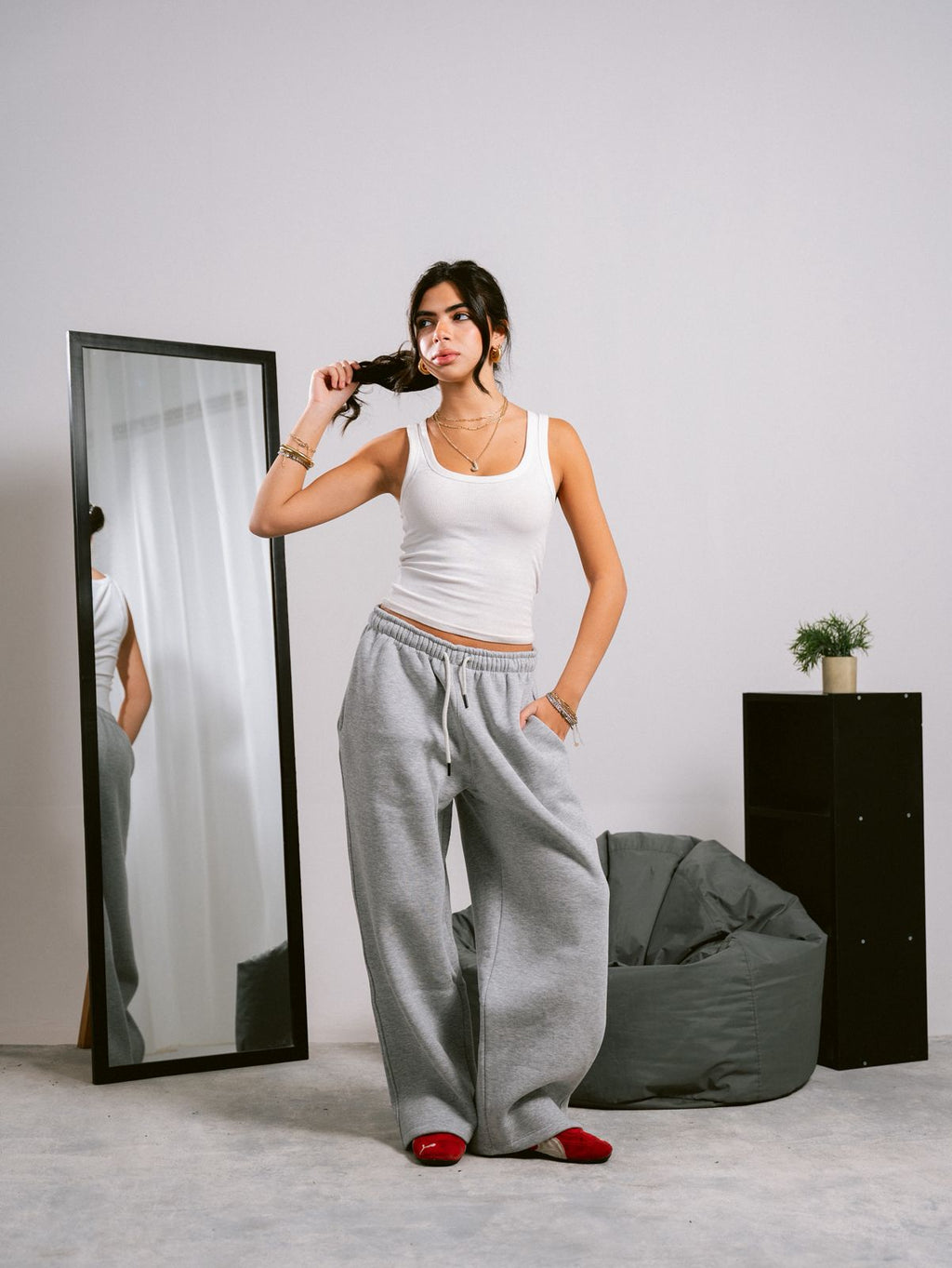 Basic Grey Sweatpants – Mzaco-eg